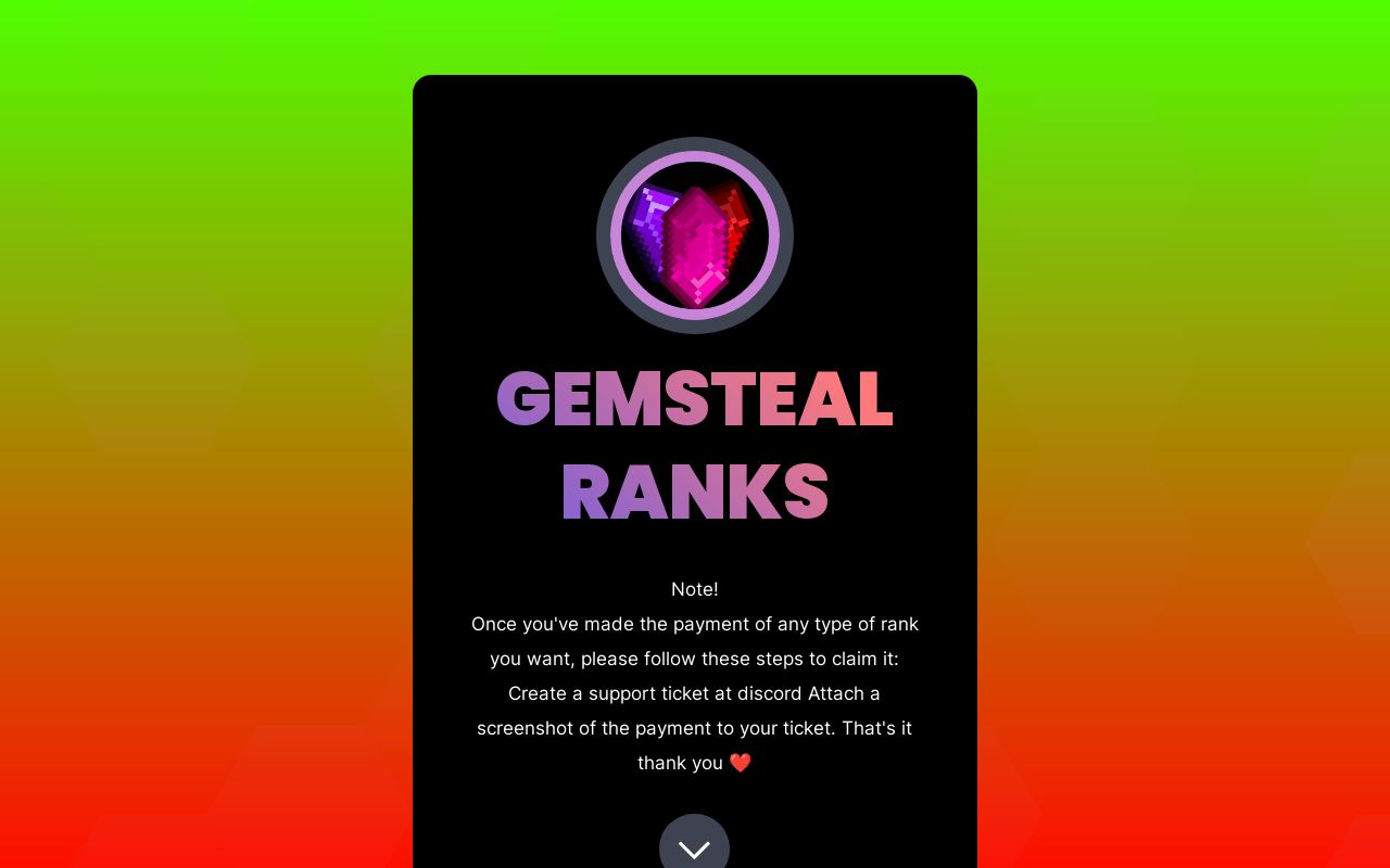 Gemsteal ranks